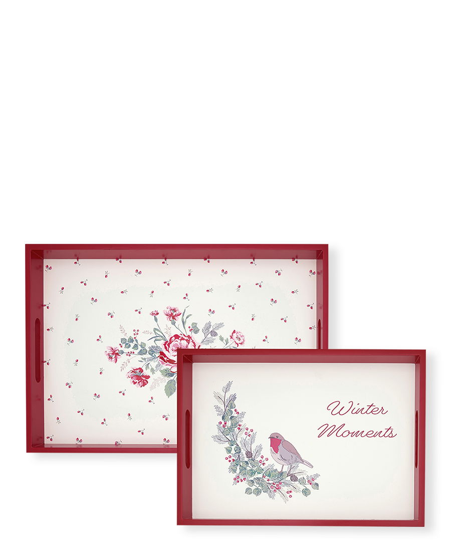 Tray Leonora white set of 2 | Buy trays online | GreenGate – GreenGate ...